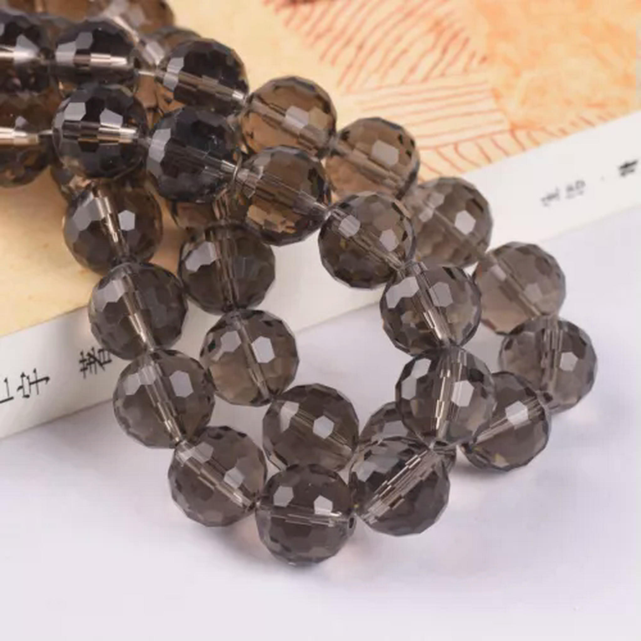 U8MO Round Disco Ball 6mm 8mm 10mm 12mm 96 Facets Faceted Crystal Glass ...