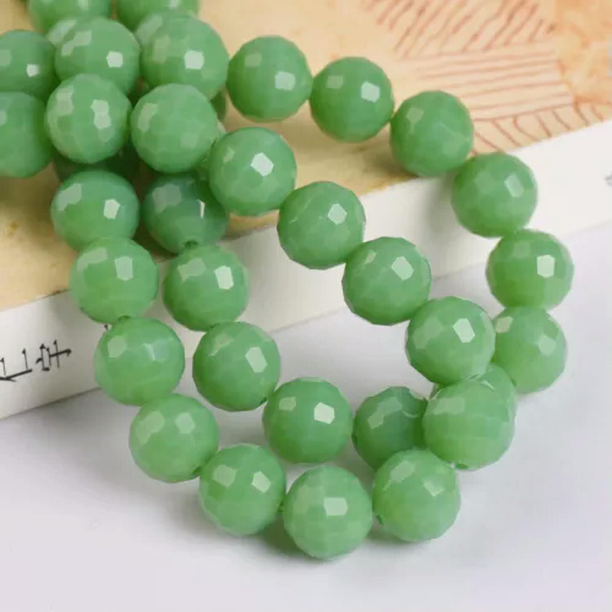 U8MO Round Disco Ball 6mm 8mm 10mm 12mm 96 Facets Faceted Crystal Glass ...