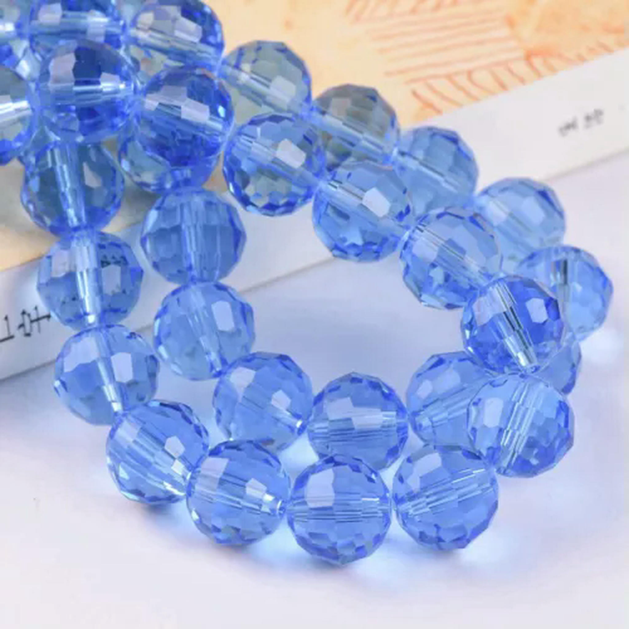 U8MO Round Disco Ball 6mm 8mm 10mm 12mm 96 Facets Faceted Crystal Glass ...