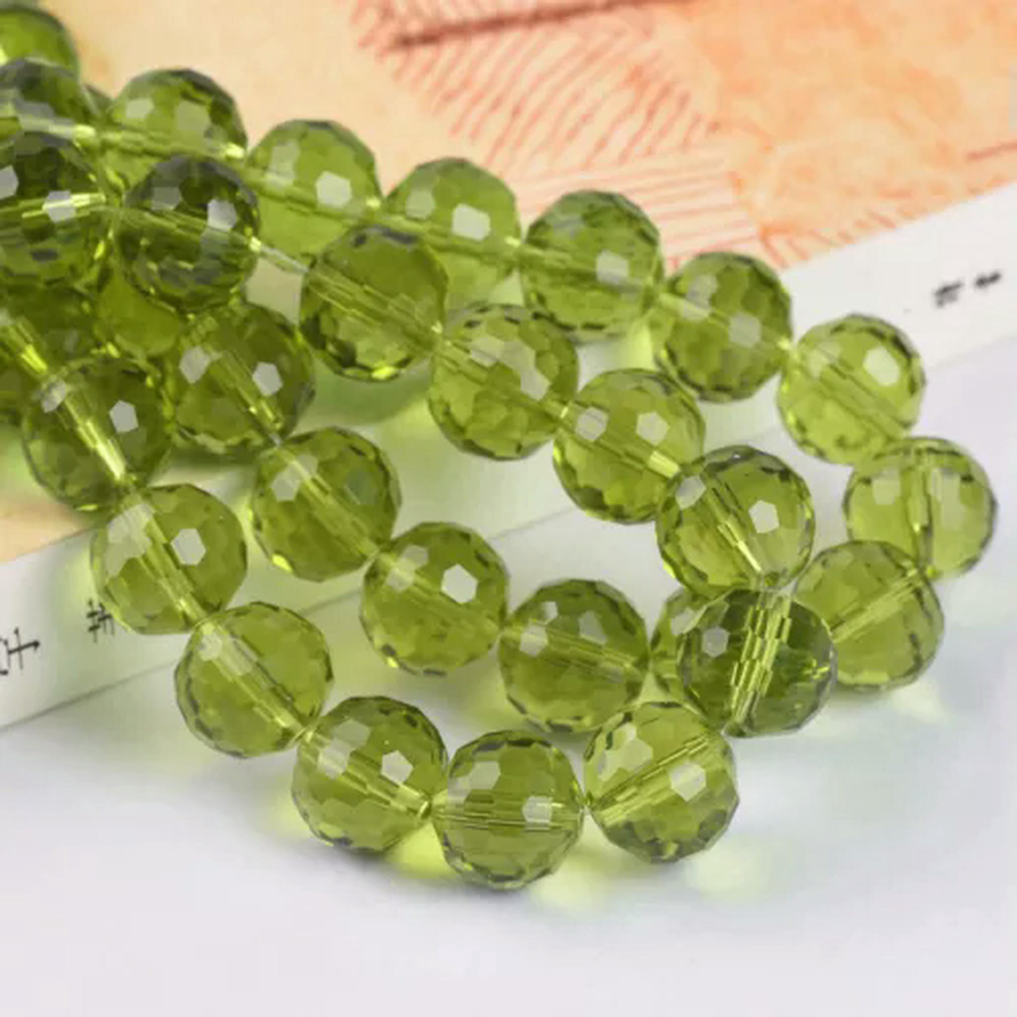U8MO Round Disco Ball 6mm 8mm 10mm 12mm 96 Facets Faceted Crystal Glass ...