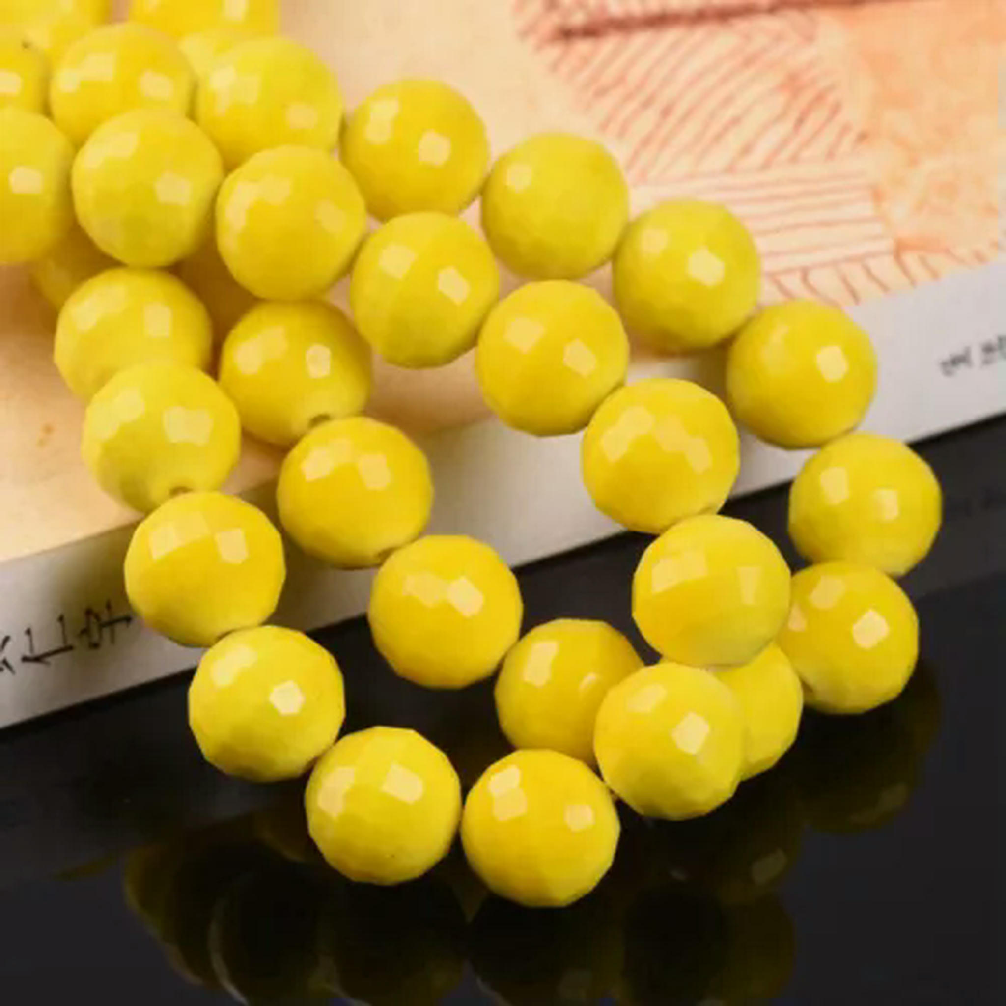 U8MO Round Disco Ball 6mm 8mm 10mm 12mm 96 Facets Faceted Crystal Glass ...