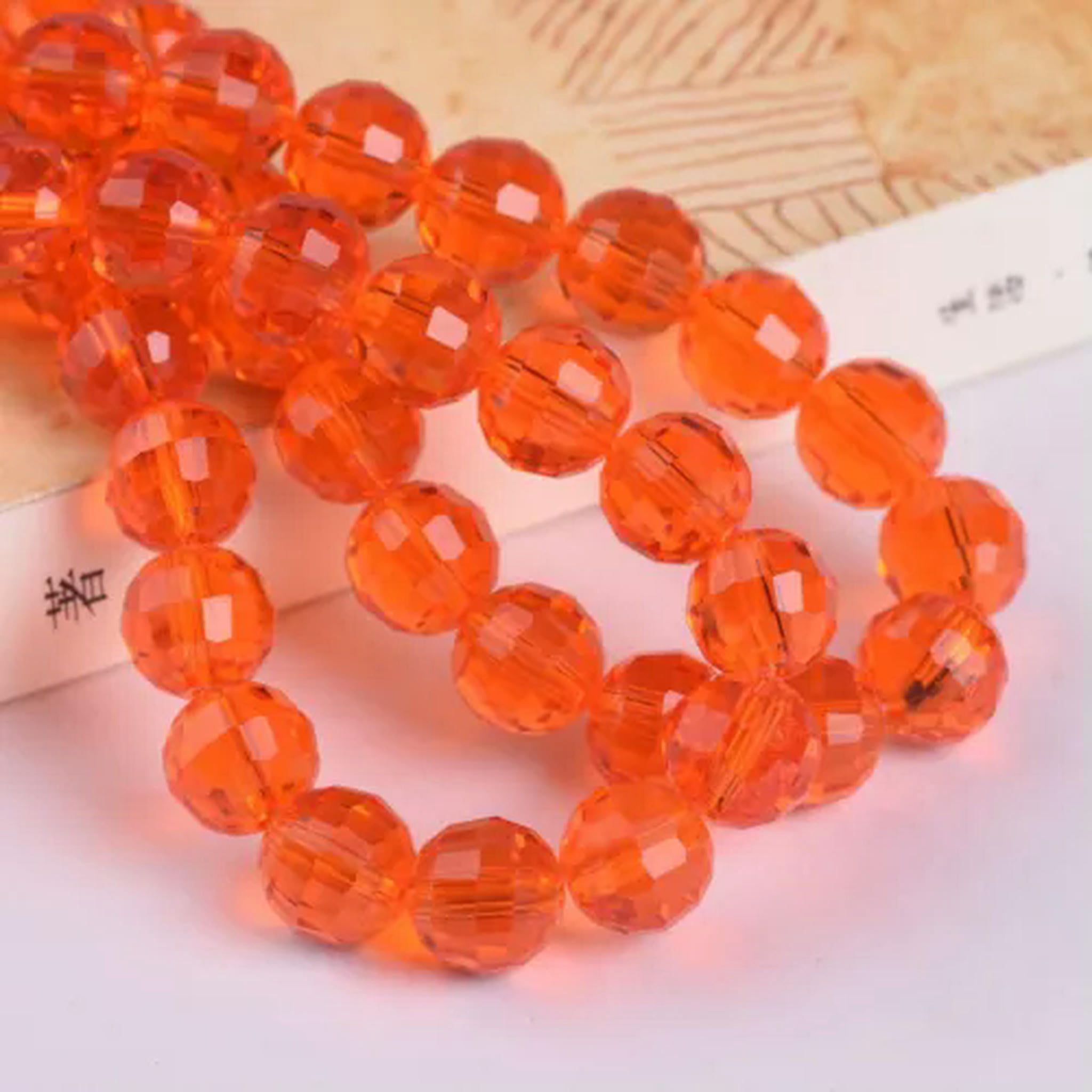U8MO Round Disco Ball 6mm 8mm 10mm 12mm 96 Facets Faceted Crystal Glass ...