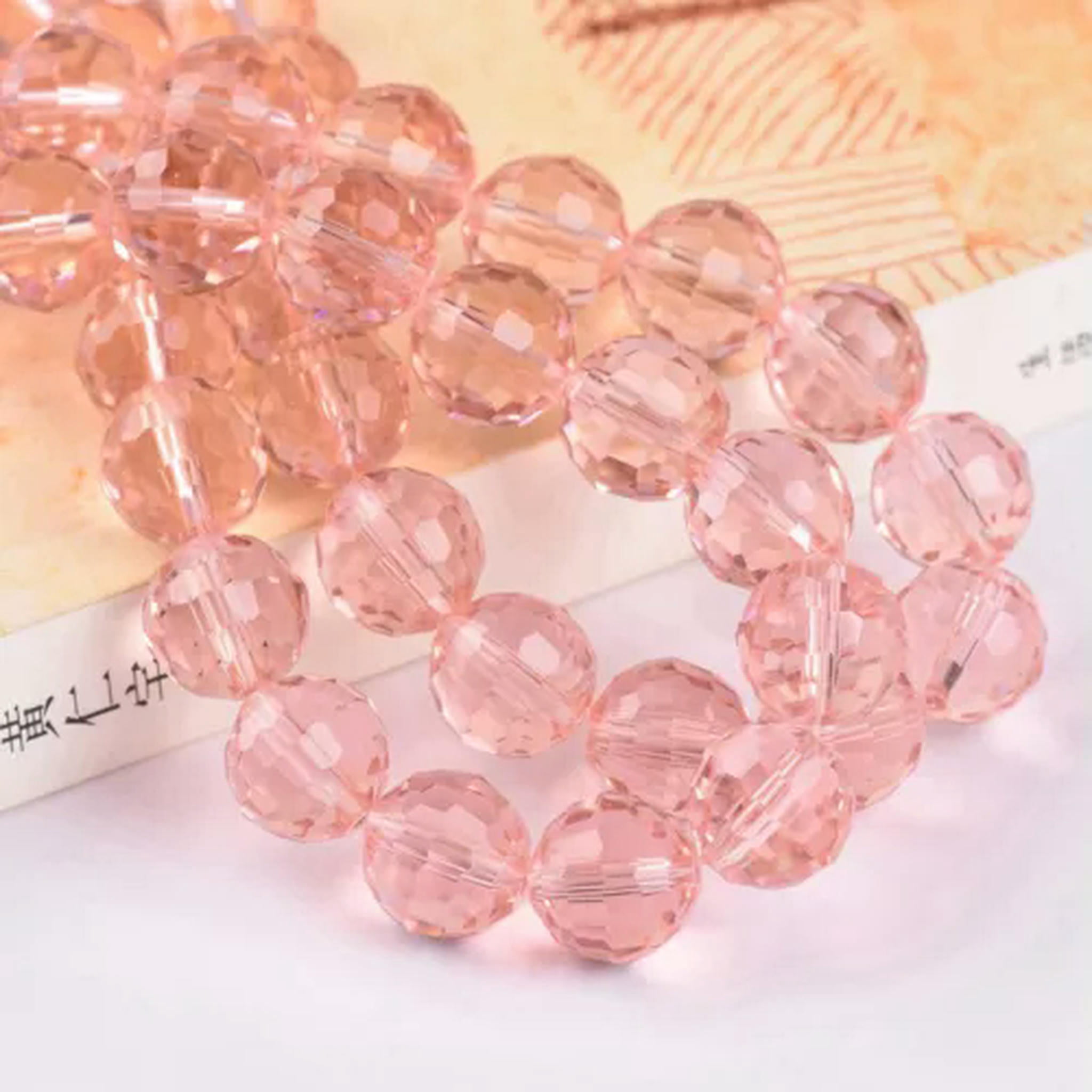 U8MO Round Disco Ball 6mm 8mm 10mm 12mm 96 Facets Faceted Crystal Glass ...