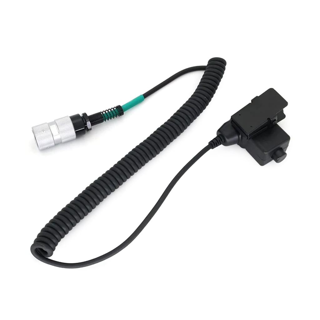 U94 PTT Cable Plug 6 Pin Plug Headsets Adapters Cable for PRC152 Radios ...