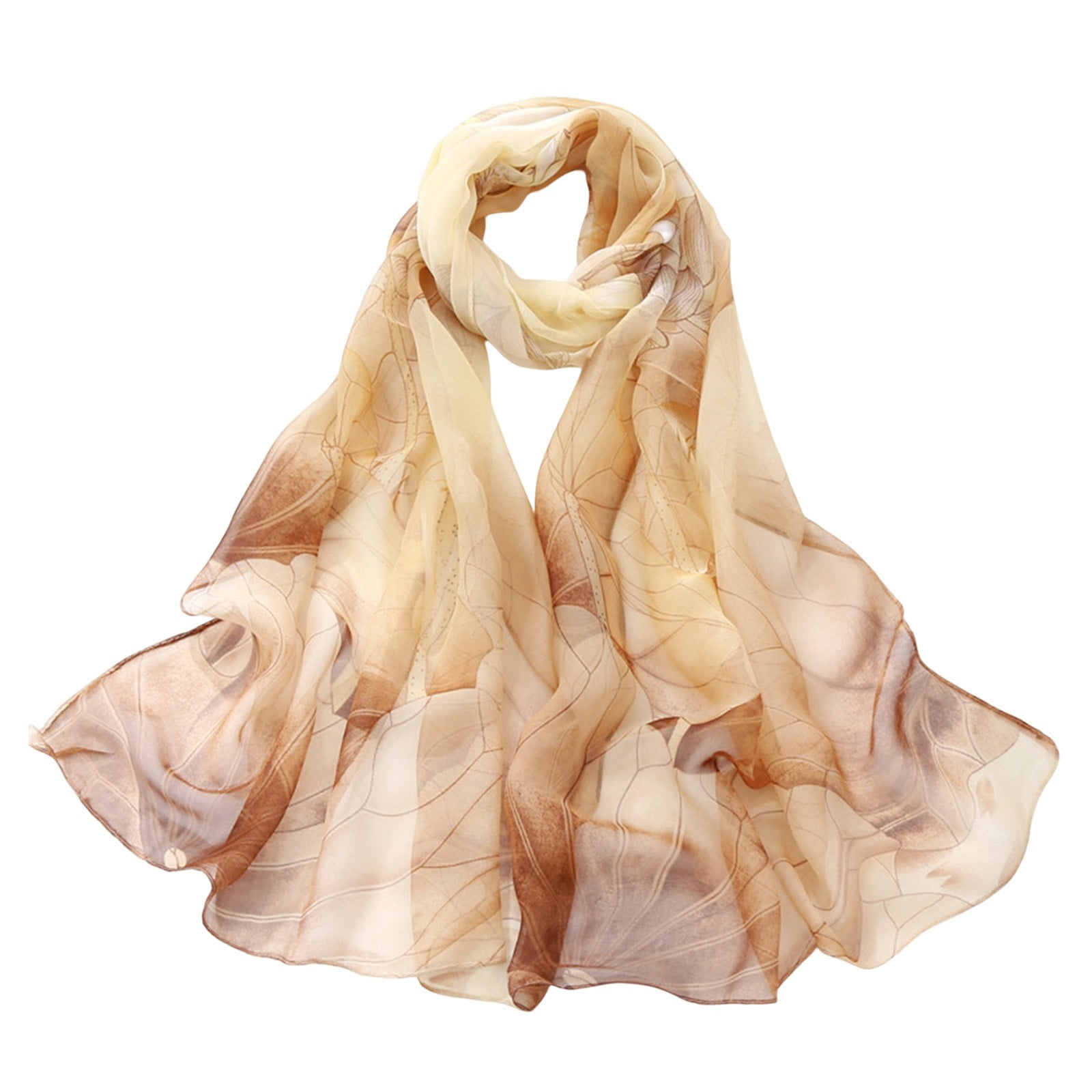 UACY Scarfs for Women Lightweight Print Floral Pattern Scarf Shawl ...