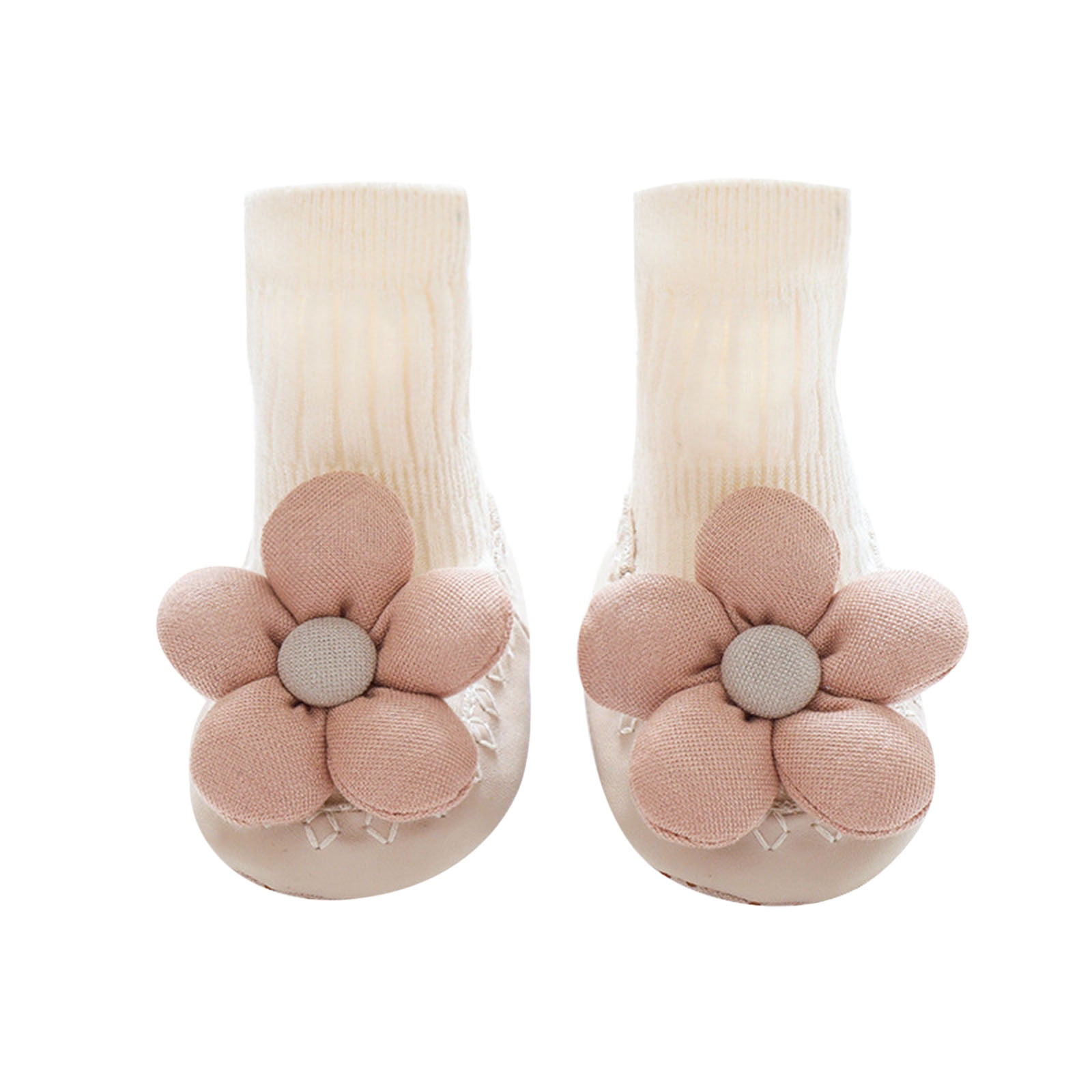 UACY Thick F-leece Baby Walking Socks Soft Sole Princess Socks with ...