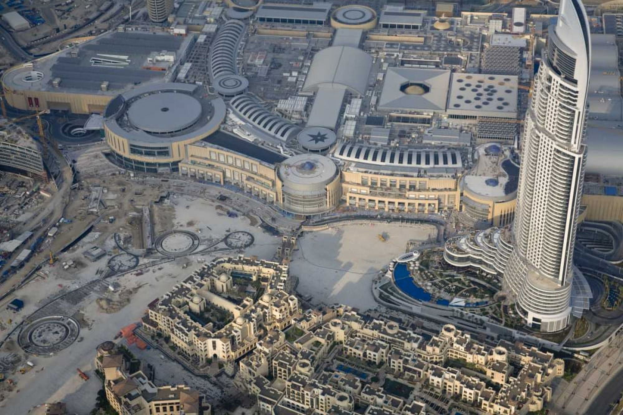 UAE, Dubai Aerial of downtown Dubai by Bill Young (24 x 15) - Walmart.com