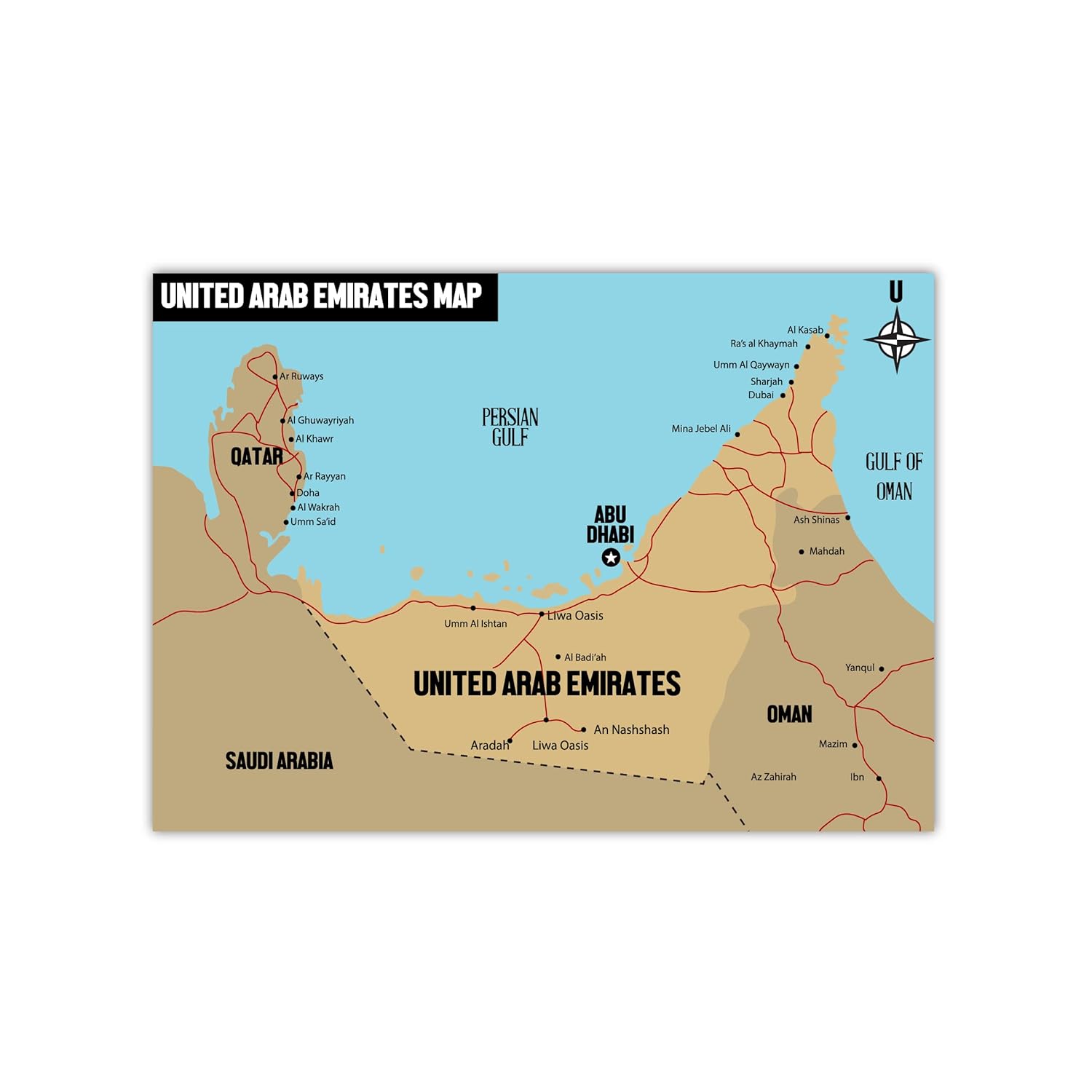 UAE Fridge Magnets for HomeKitchen Refrigerator Door Stylish Gift Decor ...