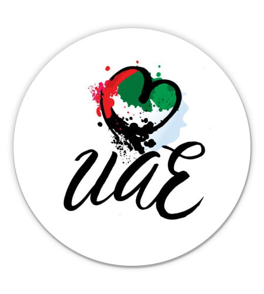 UAE United Arab Emirates - 12" Vinyl Sticker Waterproof Decal - Walmart.com