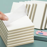 WGOUP 3-Pack Transparent Sticky Notes, Waterproof, Self-Adhesive, 76 ...
