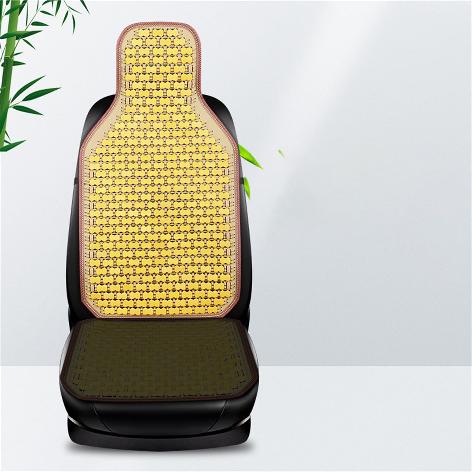 UAEBM Cool and Breathable Wooden Bead Car Backrest Cushion - Easy ...