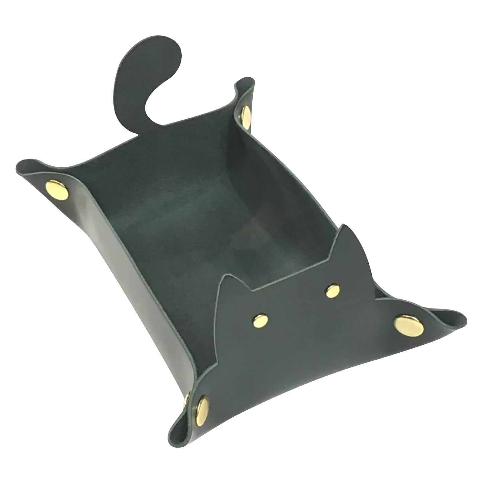 UAEBM Creative Debris Tray Folding Storage Box - Leather Key Storage ...