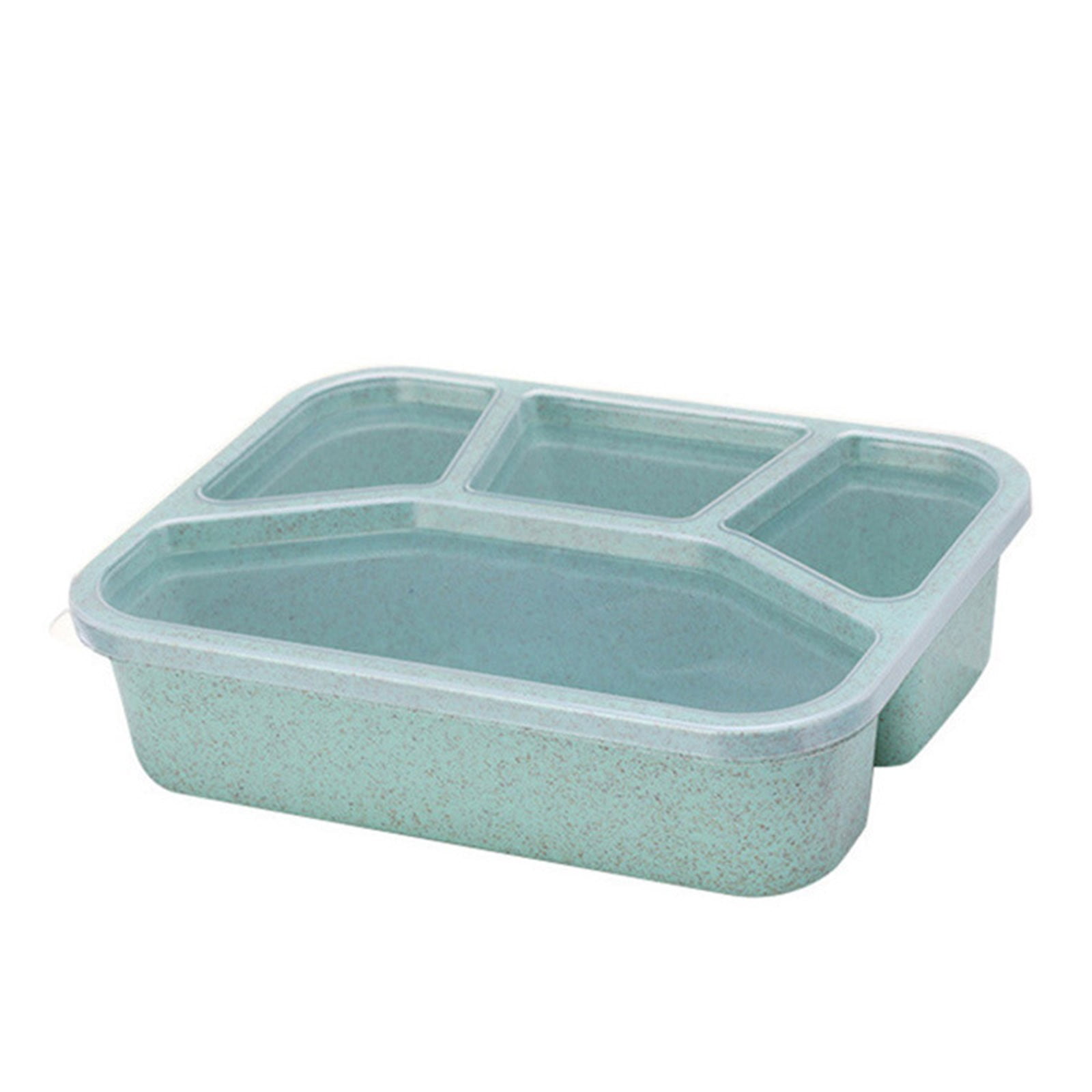 UAEBM Eco-Friendly Four-Compartment Snack Box, Microwave Safe Multi ...