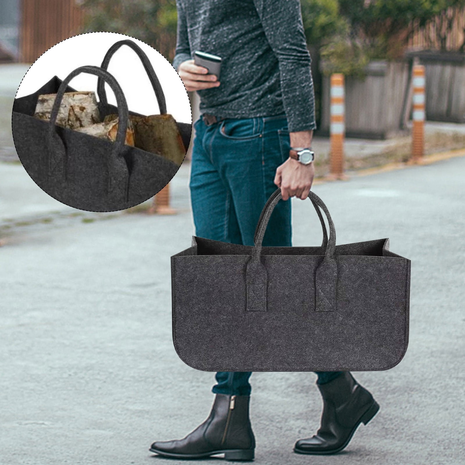 UAEBM Knitting Bag for Yarn, Wool, and Crochet tools - Large DIY ...