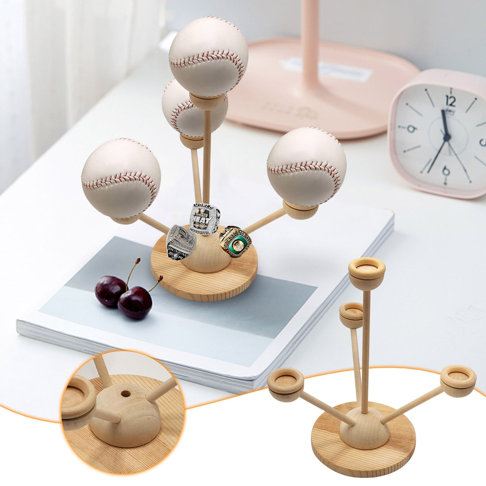 UAEBM Personalized Baseball Championship Ring Display - Custom Home Run ...