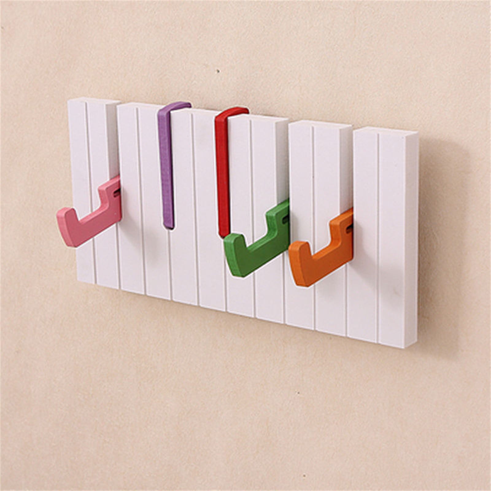UAEBM Piano Key Design Wall Hanger Rack, Foldable Door Hanger with ...