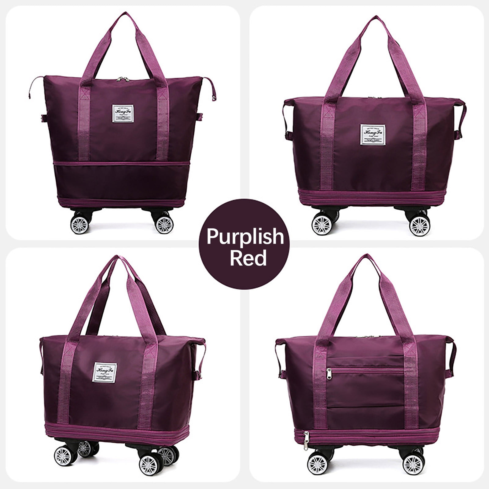 UAEBM Rolling Duffle Bag with Wheels, Expandable Foldable Duffle Bag ...