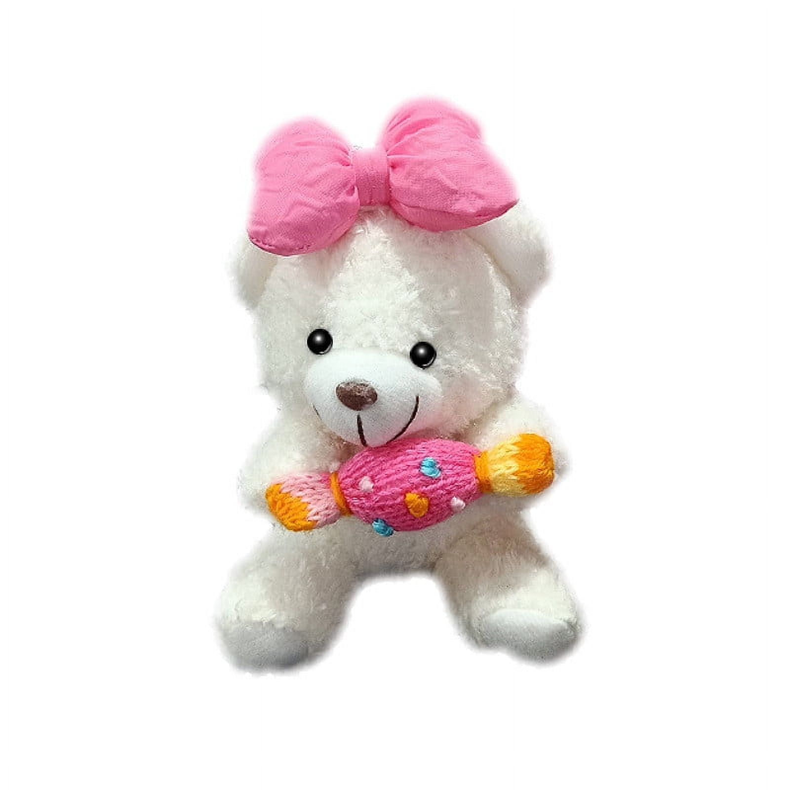 UAEBM Teddy Bear Car Gear Lever Decoration - Cute Dashboard Ornament ...