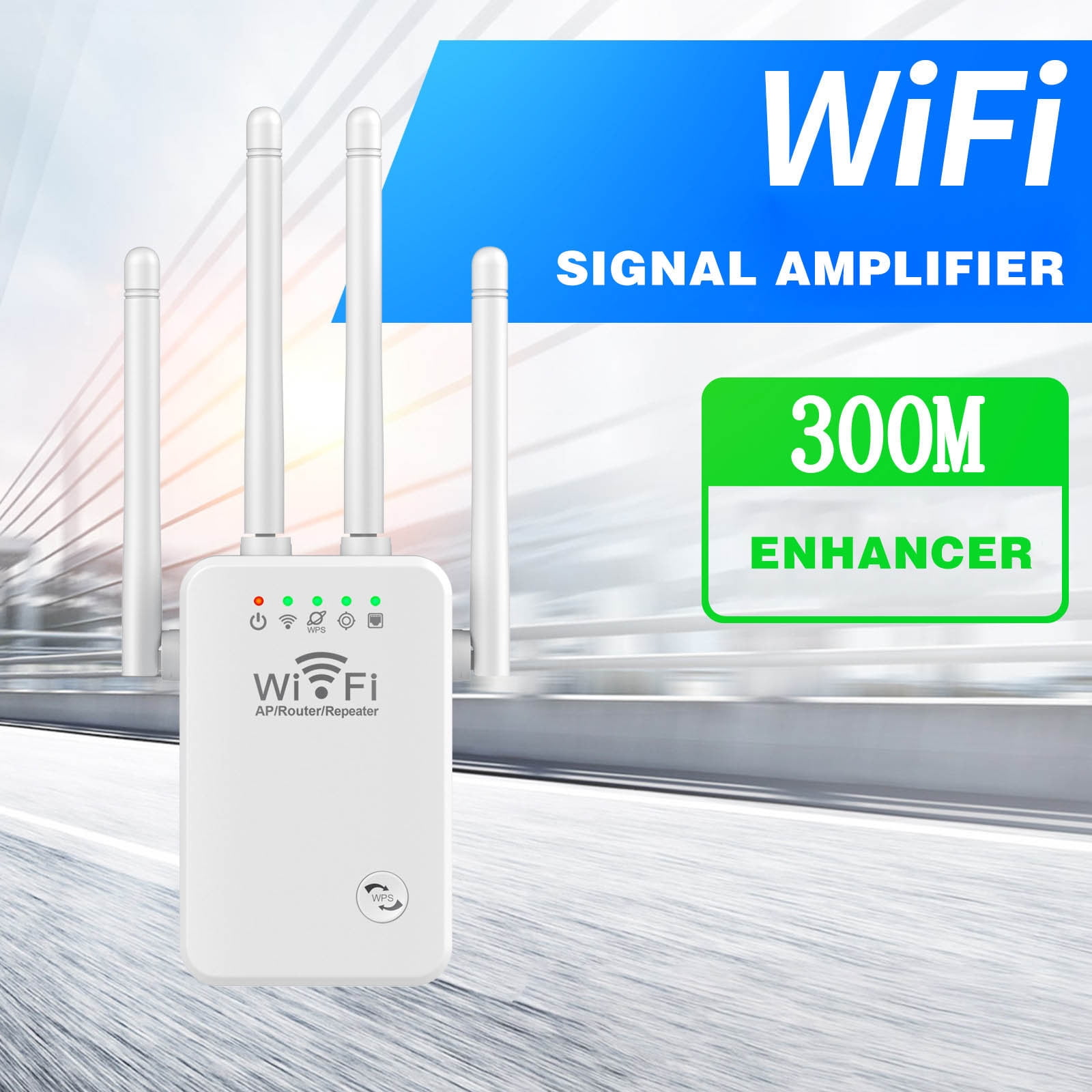 UAEBM WiFi Extender 300Mbps Signal Booster with Beamforming Technology ...