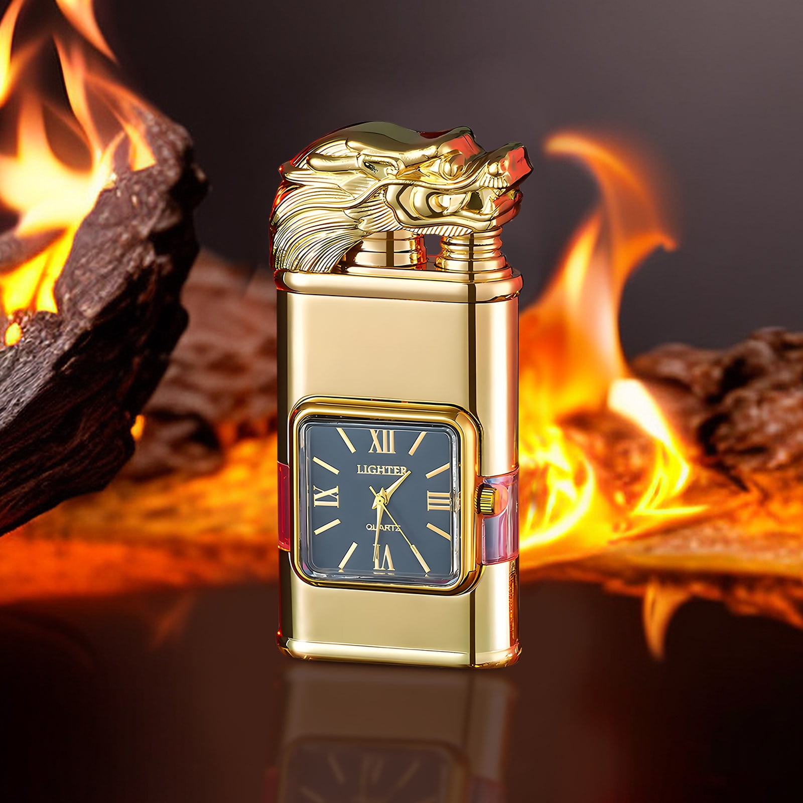 UAEBM Windproof Lighter Vintage Watch Bezel Jet Flame Torch,2024 New ...