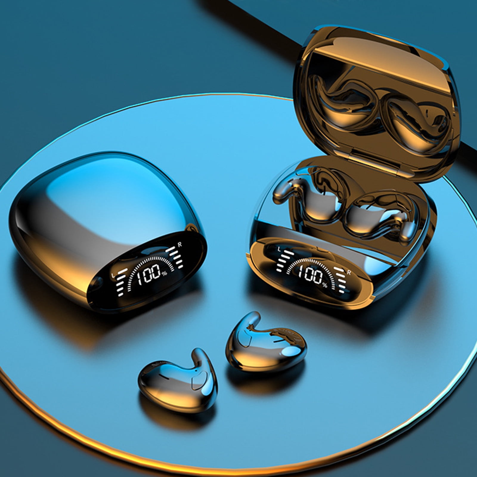 UAEBM Wireless Earbuds Bluetooth In Ear-Weight Headphones Built-in ...