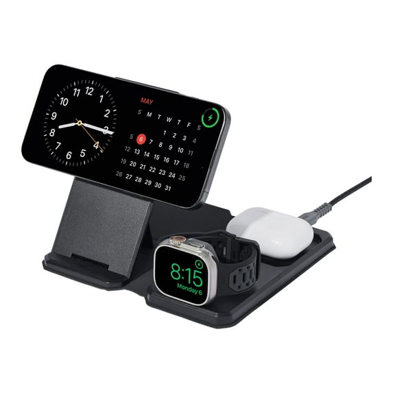 Open Box UAG 3-in-1 Travel Desktop Charger 15W Foldable Wireless ...