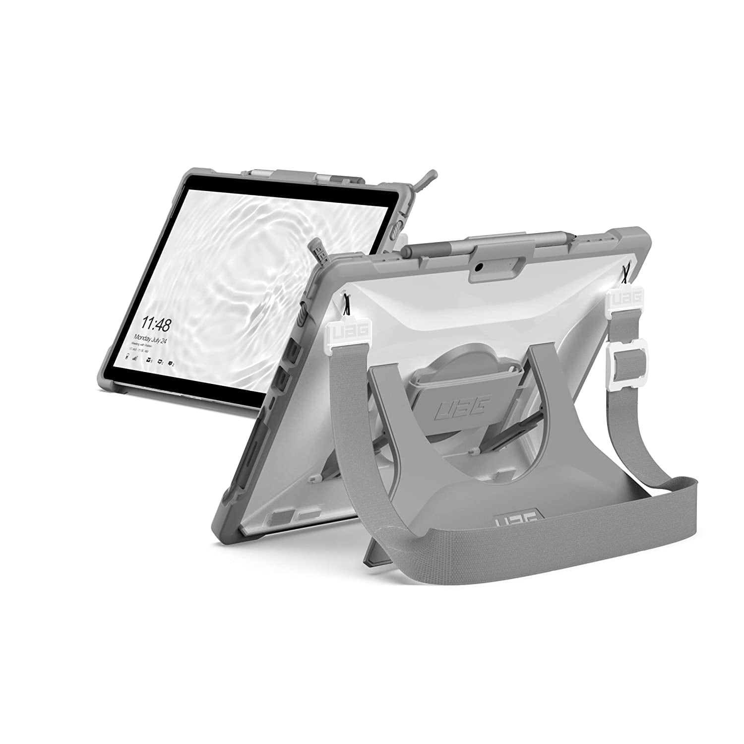UAG Designed for Microsoft Surface Pro 8 Case Plasma w/Hand Strap ...