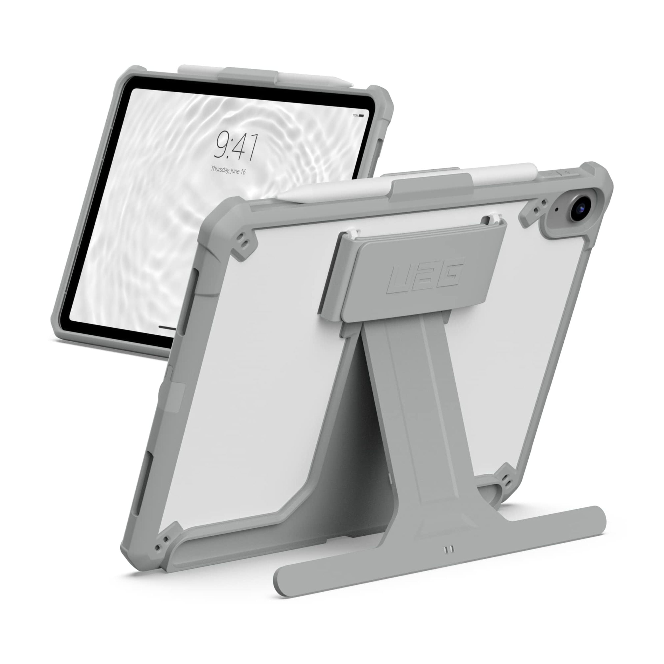 UAG iPad 10.9” 10th Gen 2022 Case, Scout, White/Gray, Hand Strap ...