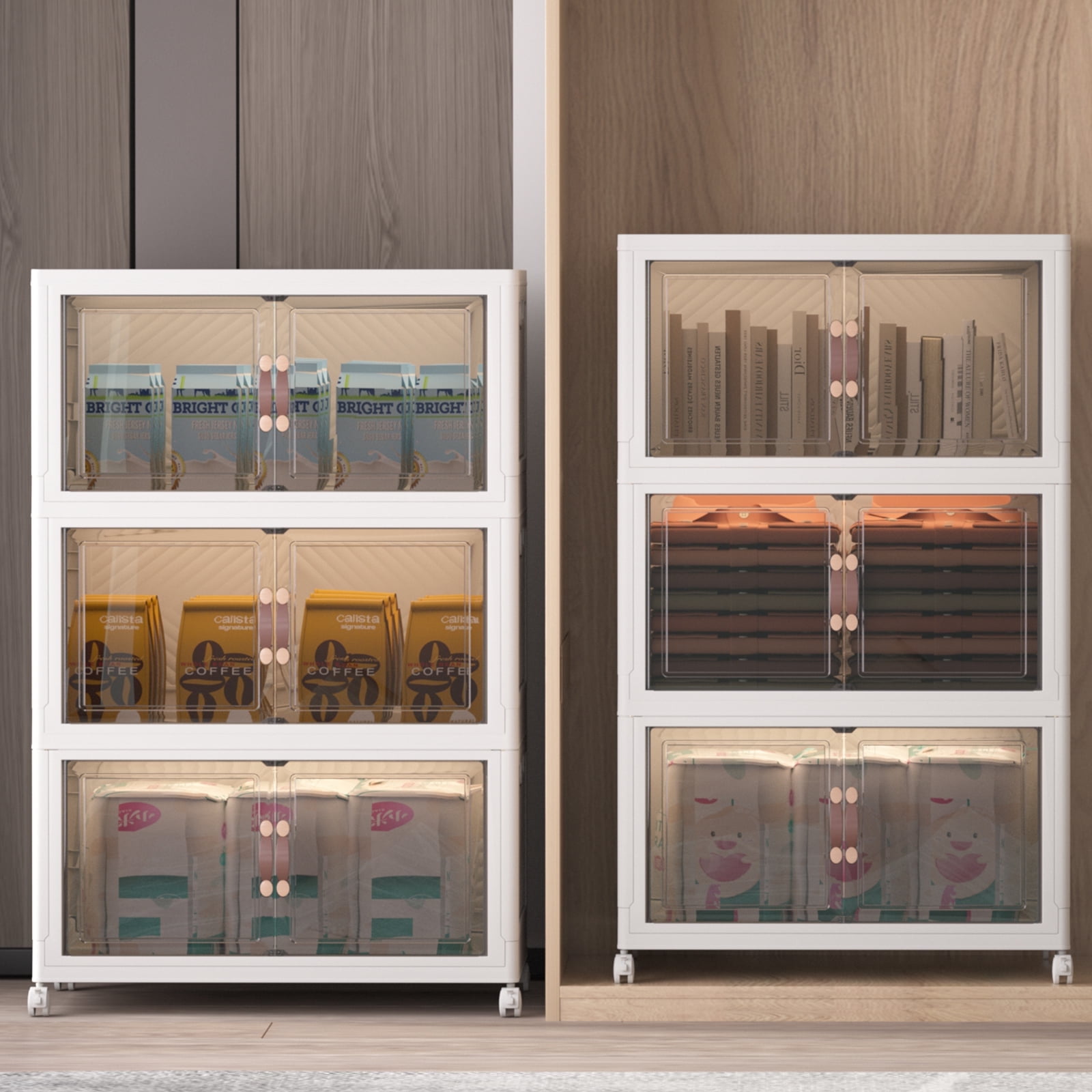 UAMFURI Extra Large Stackable Storage Bins with Lids and Wheels ...