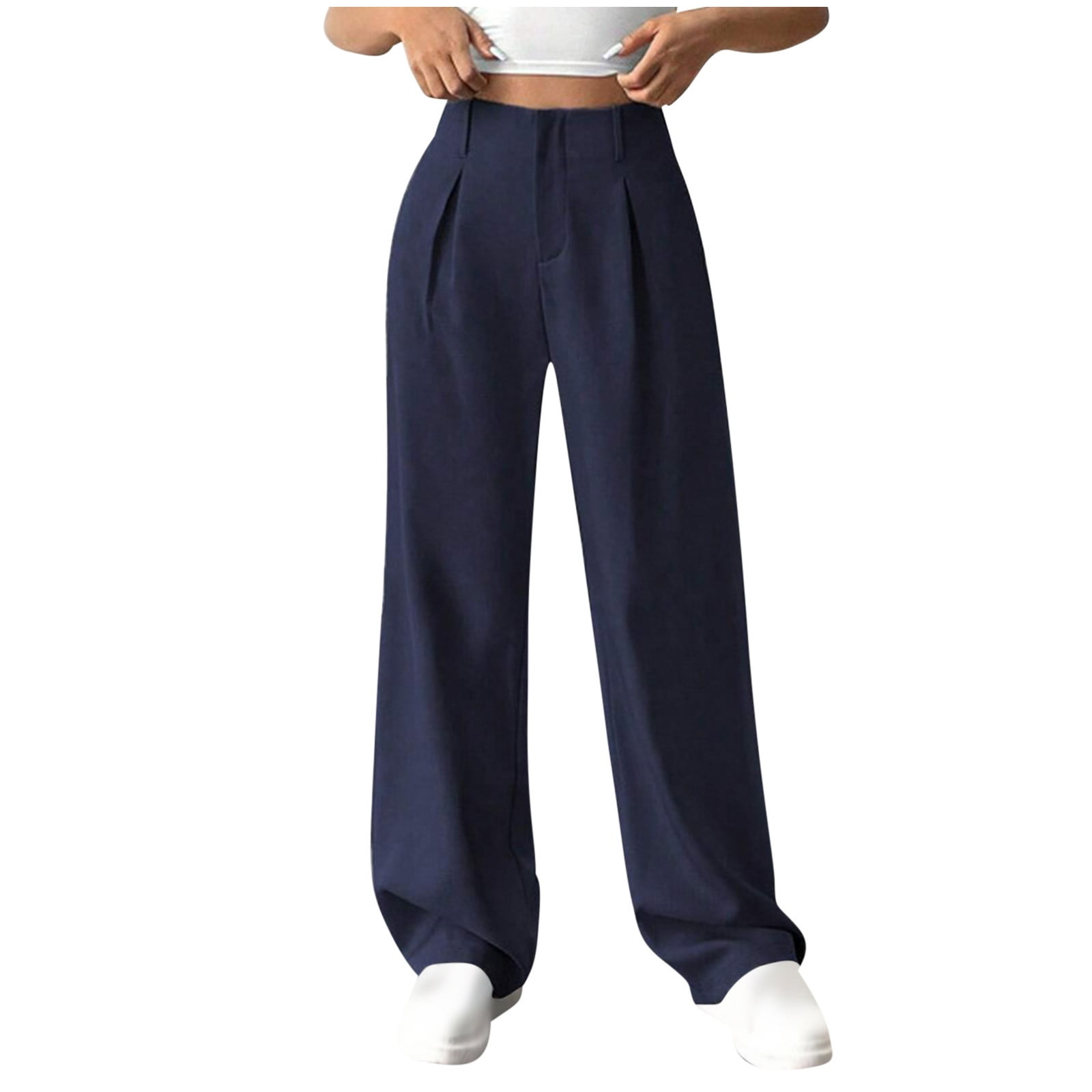 UAMVSH Womens Dress Pants Business Casual Office Work Pants Pleated ...