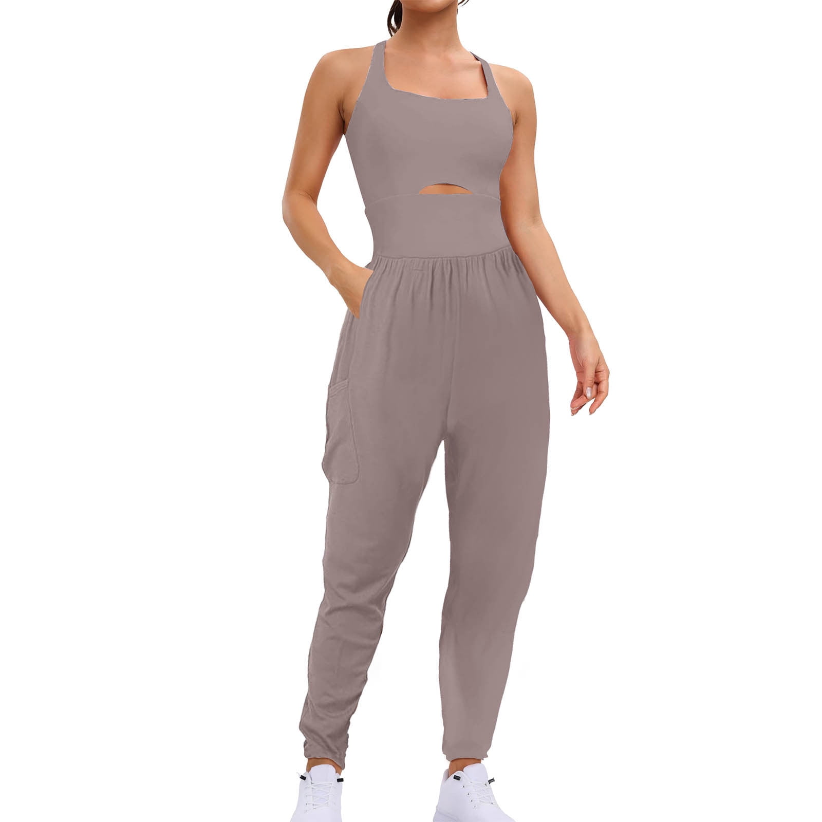 UAMVSH Womens Running Workout Athletic Rompers Hiking Outfits Gym ...