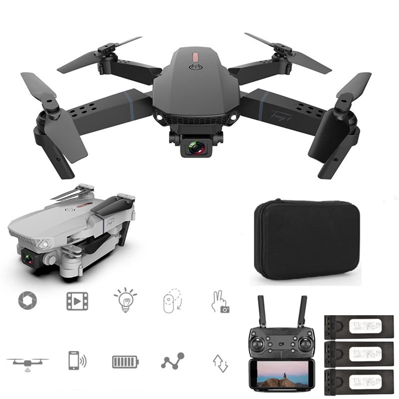 UAV 4k High Definition Dual Camera Aerial Photography Fixed Height E525 ...