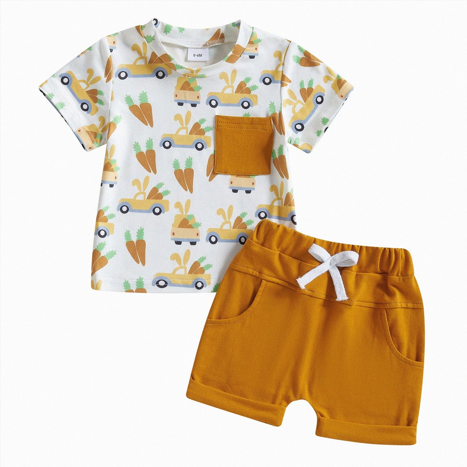 UAYOTSE Boys' Clothing Sets for Summer, a Plaid Print Short Sleeve Tops ...