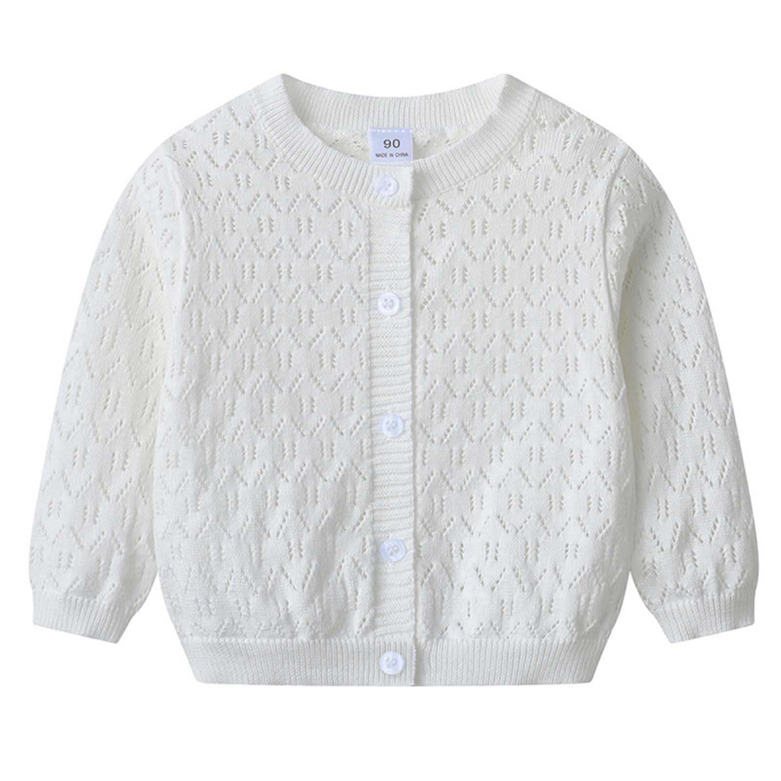 UAYOTSE Boys Girls Cardigan Sweaters Kids Crewneck Lightweight Button ...