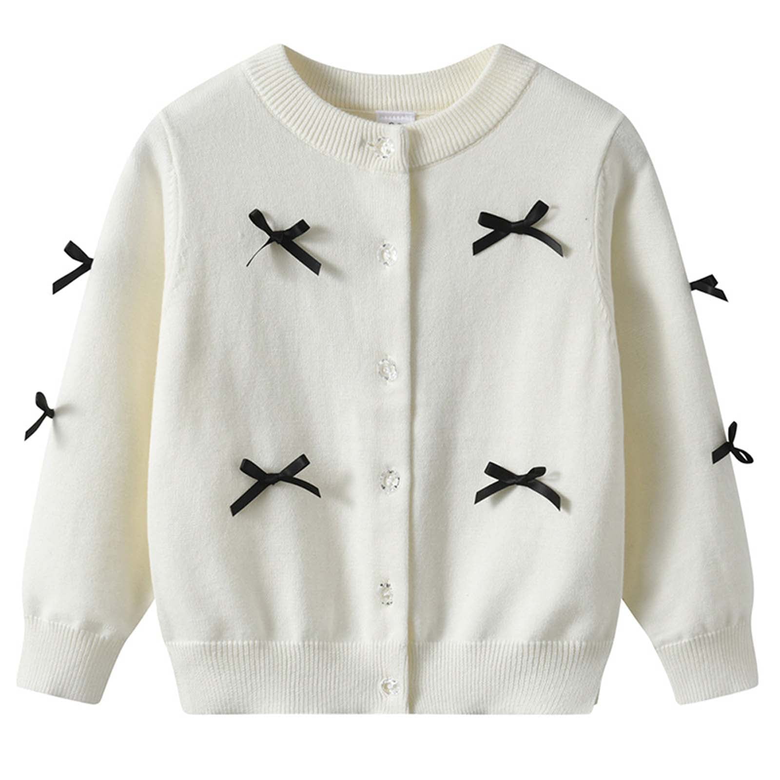 UAYOTSE Boys Girls Cropped Cardigan Sweaters Long Sleeve Cable Knit ...