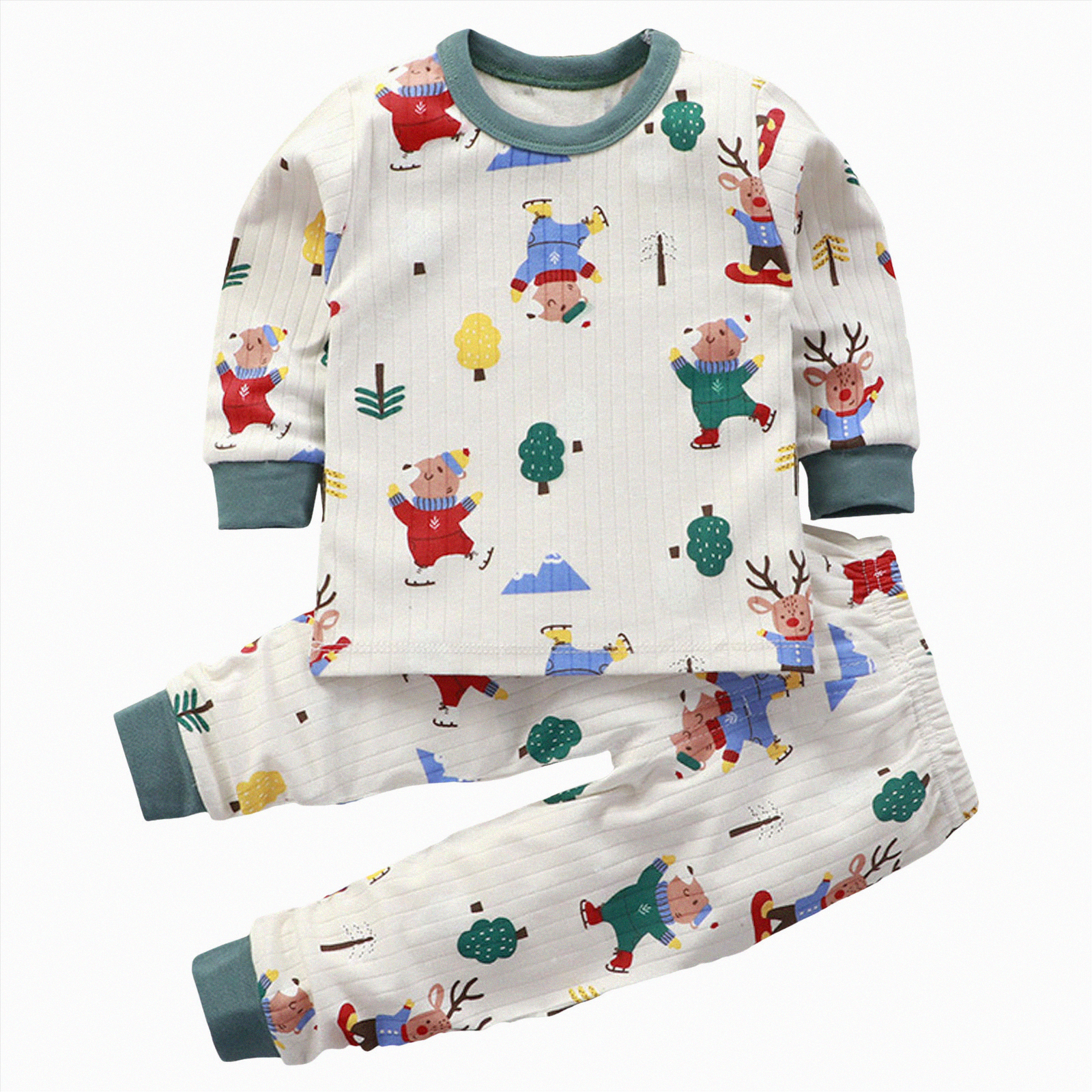 UAYOTSE Childrens Home Clothes Set Pure Cotton Baby Underwear Clothes ...