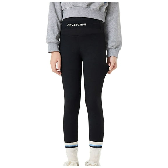 enyan Little Girl Leggings Girl's Thermal Fleece Lined Flare Leggings ...