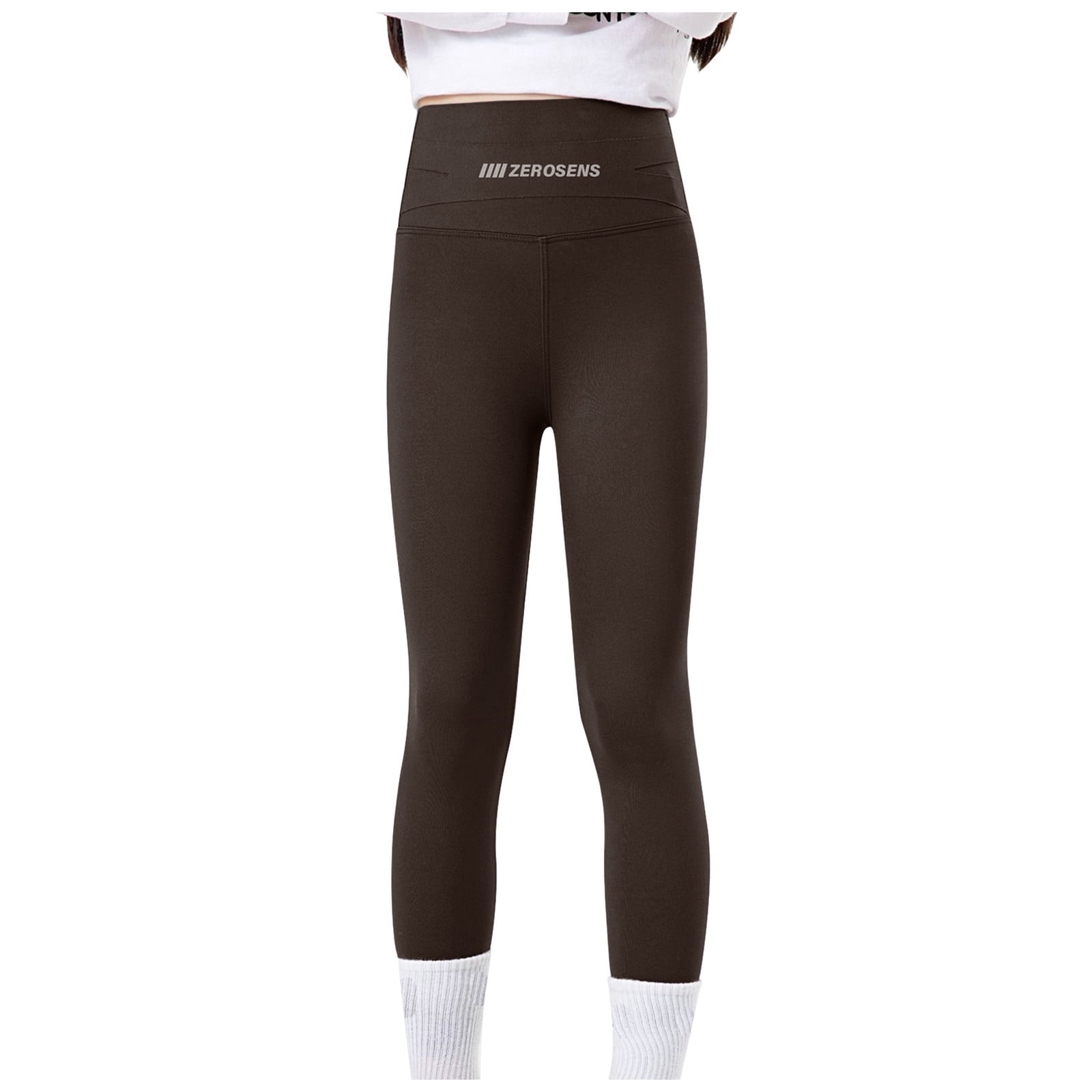 UAYOTSE Girls Athletic Leggings Black Leggings Yoga Workout Active ...