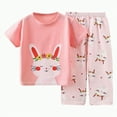 UAYOTSE Girls Short Sleeved and Long Legged Set Comfortable Soft ...