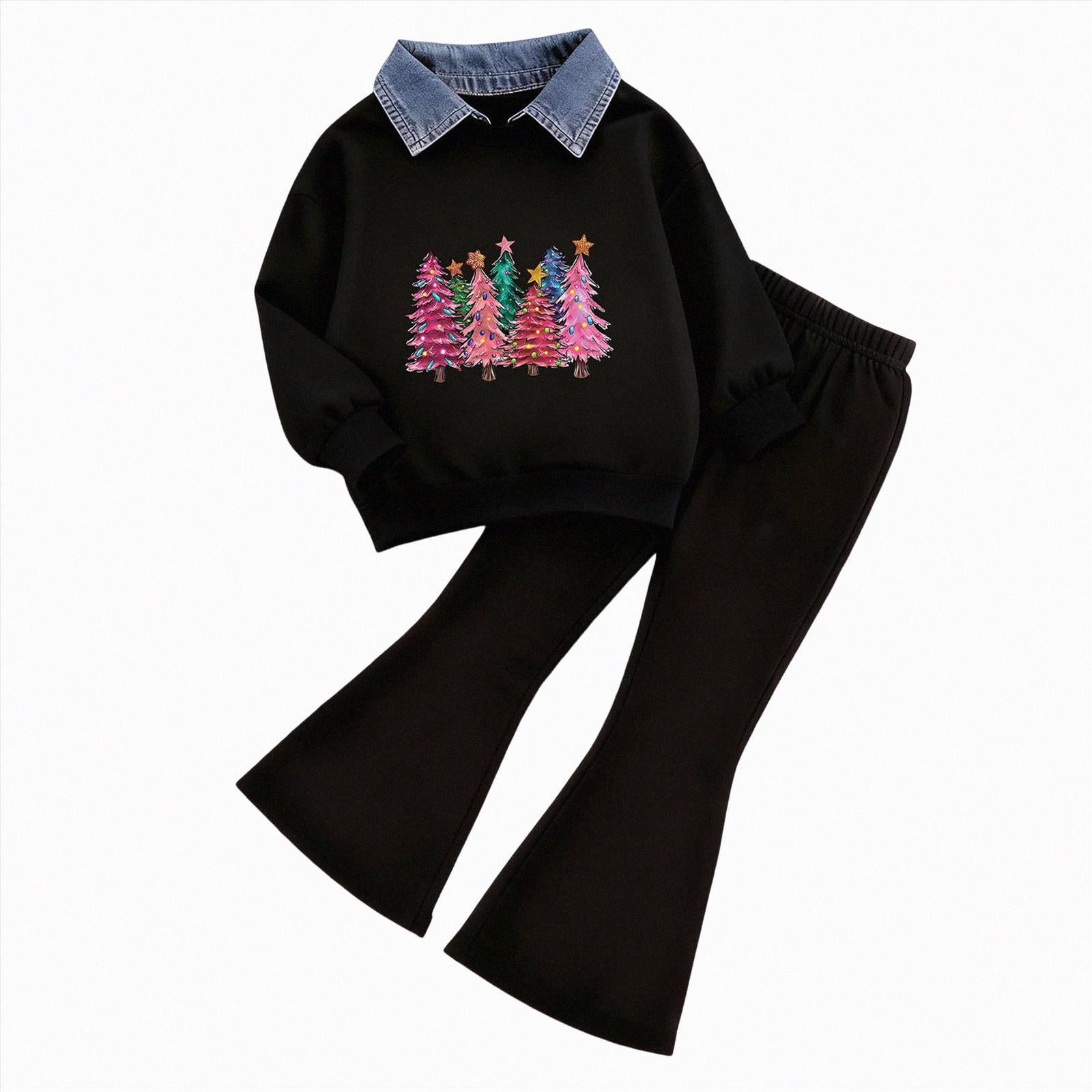 UAYOTSE Kid Toddler Girl Clothes Outfits Long Sleeve Butterfly Top ...