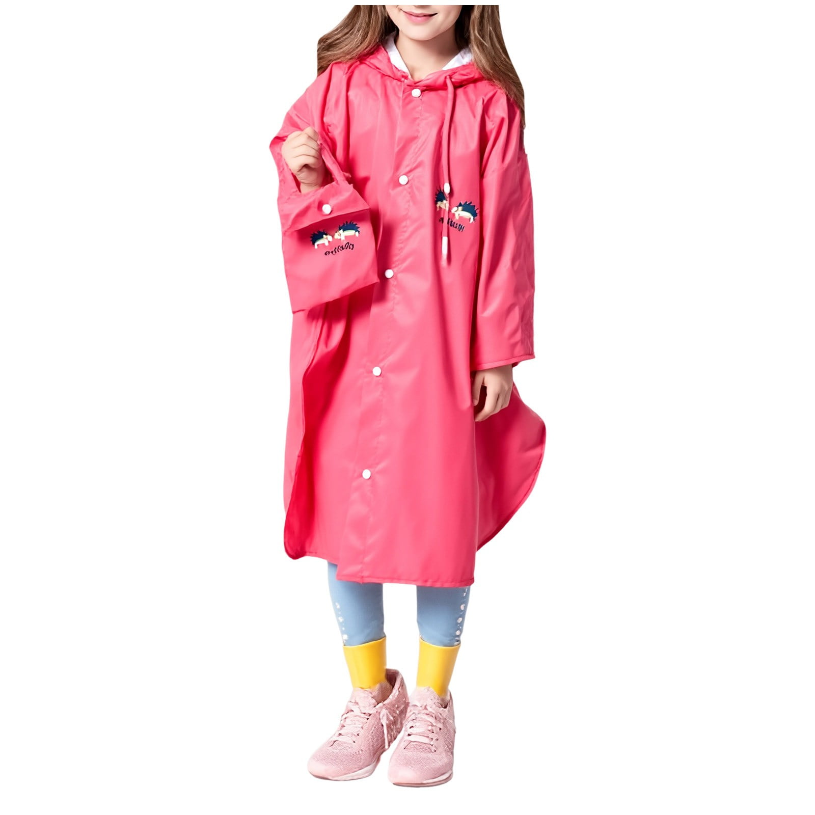 UAYOTSE Kids Rain Wear 3D Cartoon Children Toddler Raincoat Jacket Ponchos For Boy Girl(5-6 ...