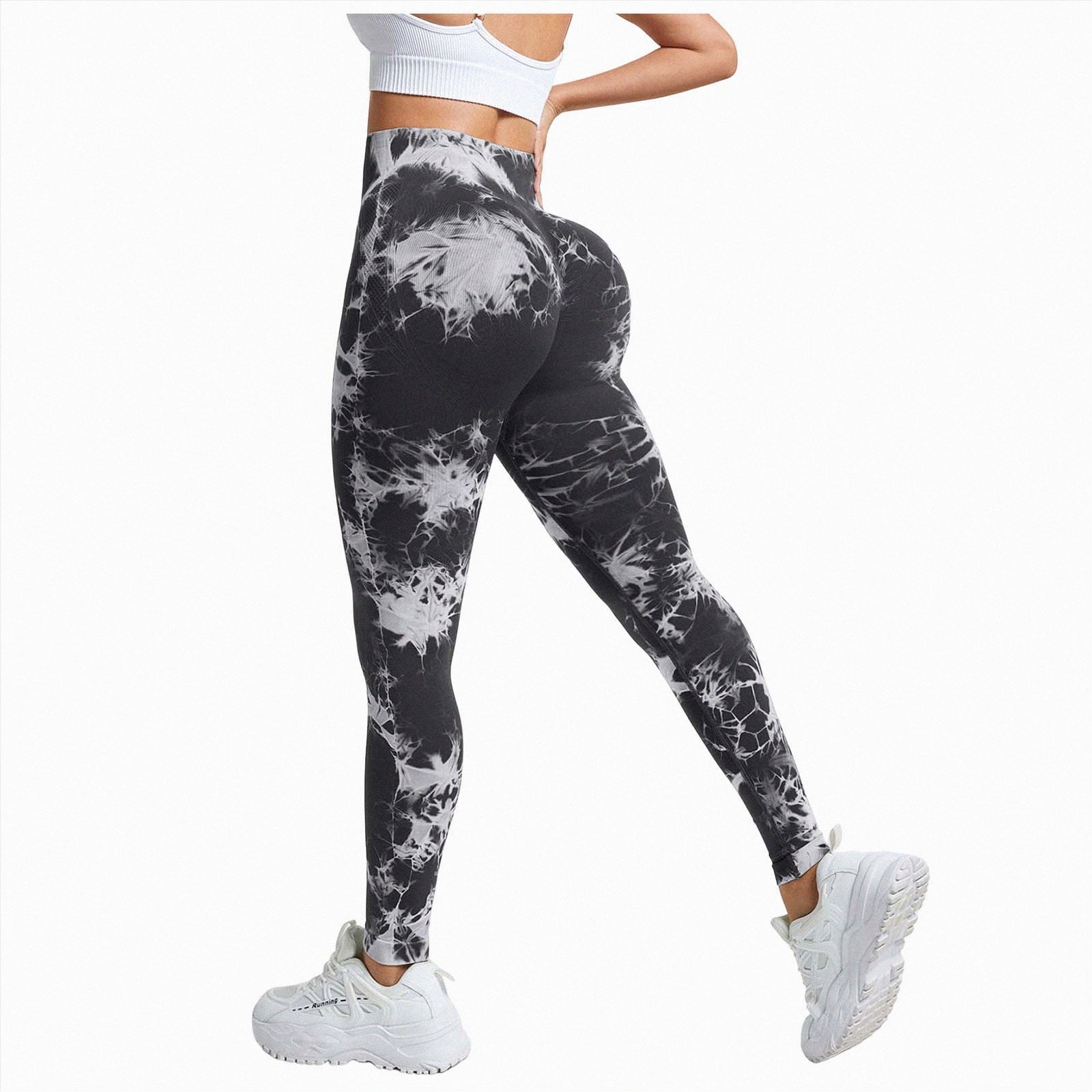 UAYOTSE Leggings for Women Non See Through-Workout High Waisted Tummy ...