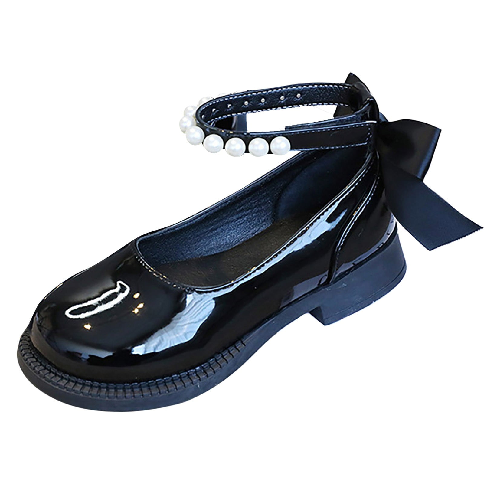 UAYOTSE Little Girls Dress Shoes Ballet Flats Fashion Bow Flower Girl ...
