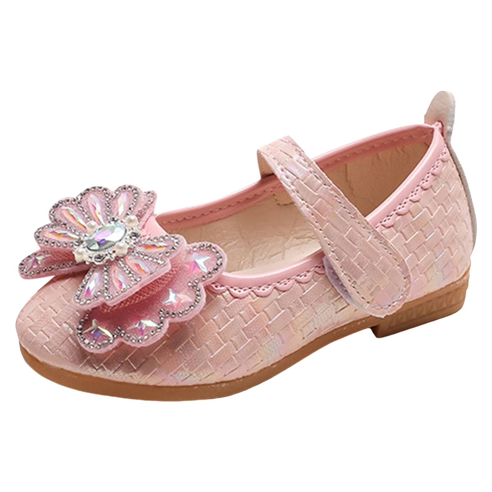 UAYOTSE Little Girls Dress Shoes Mary Jane Shoes for Little Girls,Princess Ballet Flats Flower ...