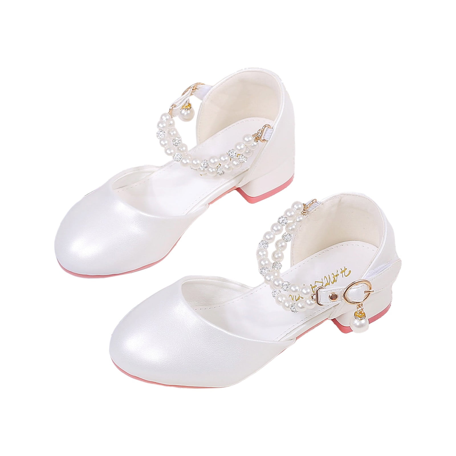 UAYOTSE Little Girls Dress Shoes Mary Jane Shoes for Little Girls Wedding Flower Girl Shoes ...