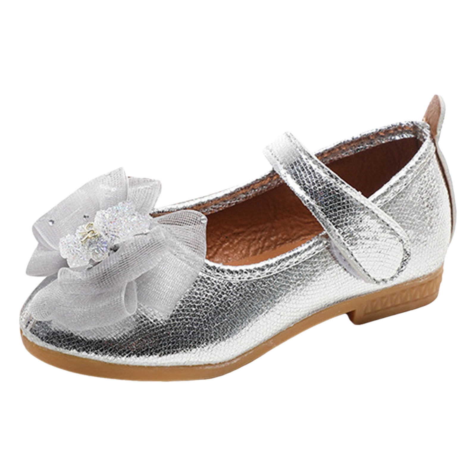 UAYOTSE Little Girls Mary Jane Rhinestone Princess Ballet Shoes Slip On ...