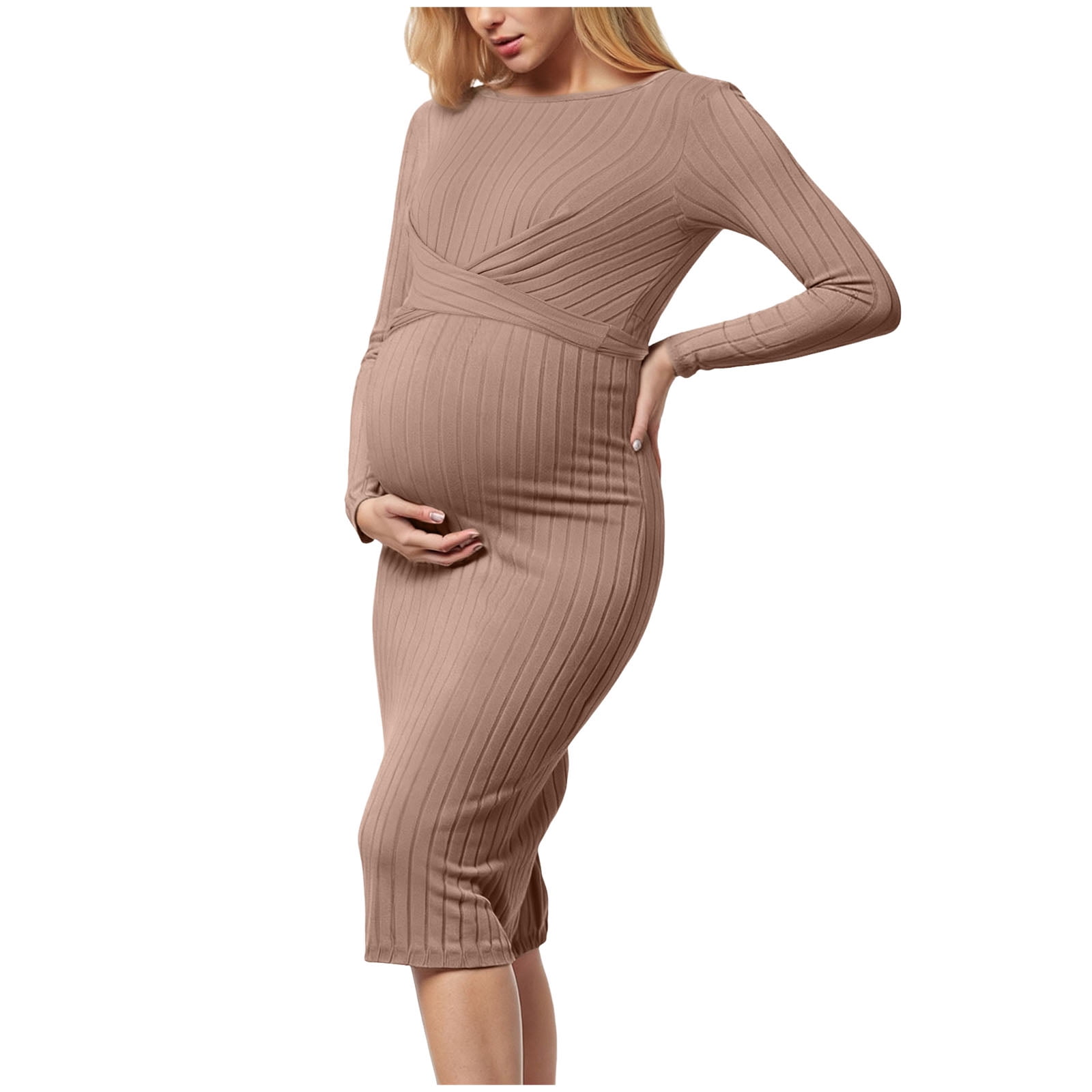 UAYOTSE Maternity Sweater Dress For Wedding Guest Outfits Fishtail ...