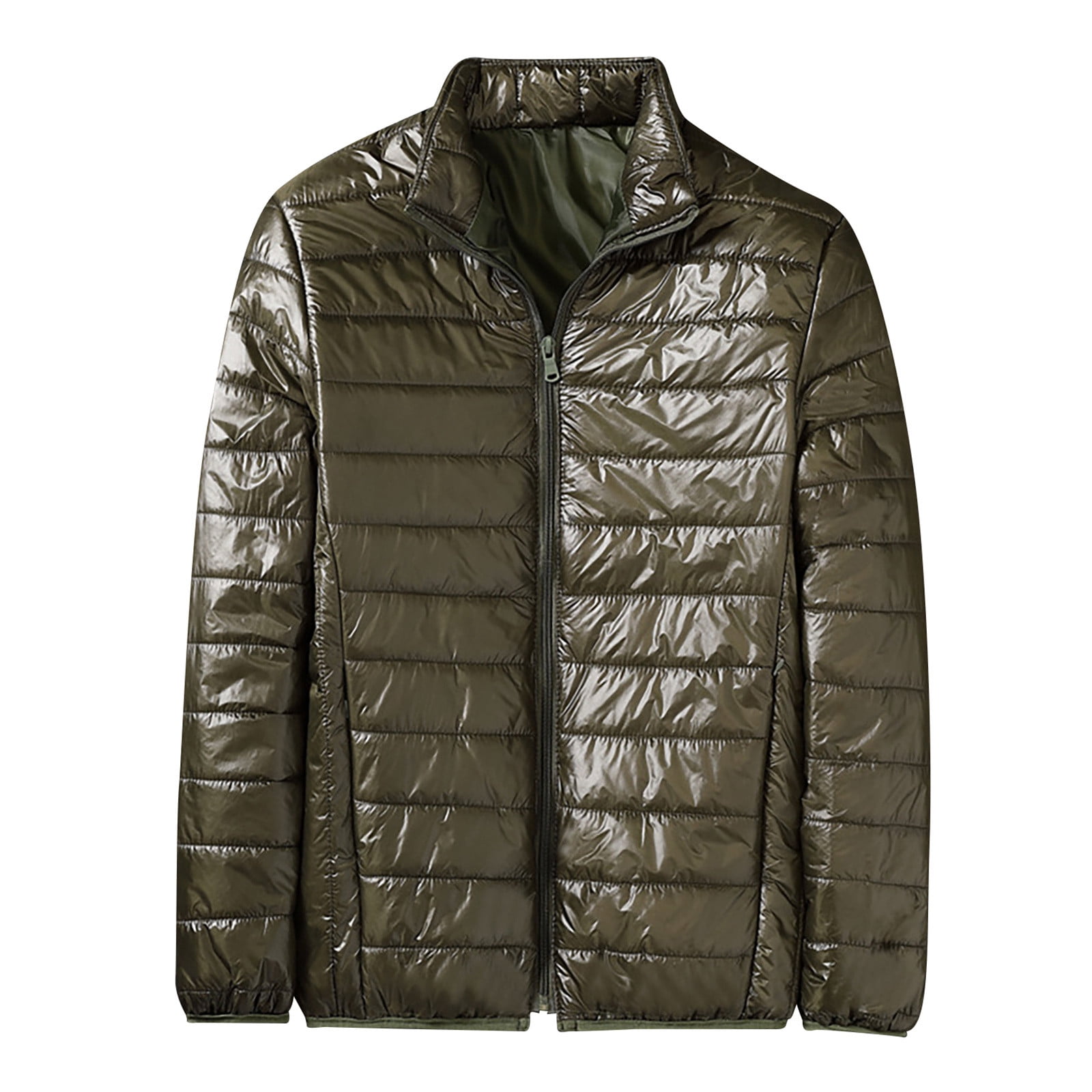 UAYOTSE Men's Lightweight Packable Insulated Puffer Winter Jacket with ...