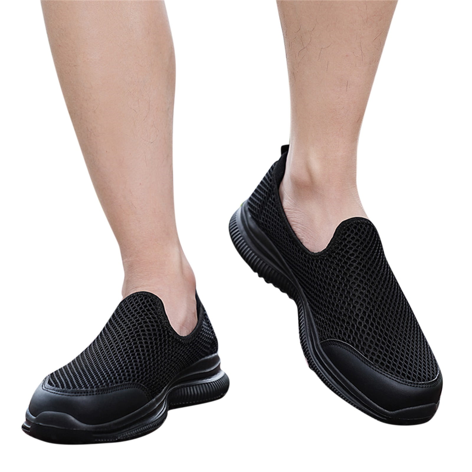 UAYOTSE Mens Slip On Walking Shoes Lightweight Gym Workout Running ...