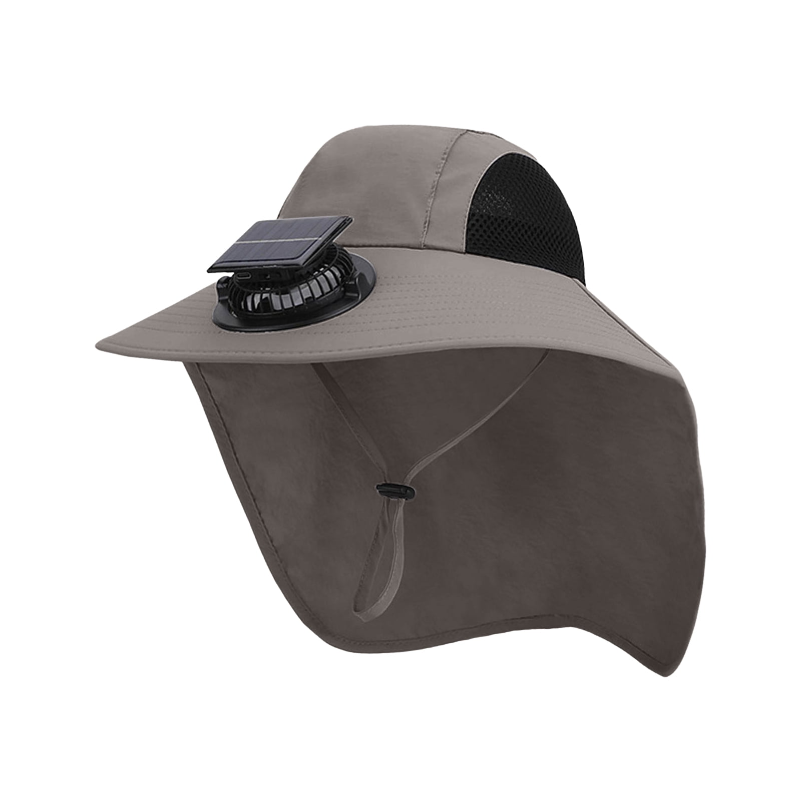 UAYOTSE Outdoor Wide Brim Sun Hat with Solar Fan Wide Brim Solar Fan ...